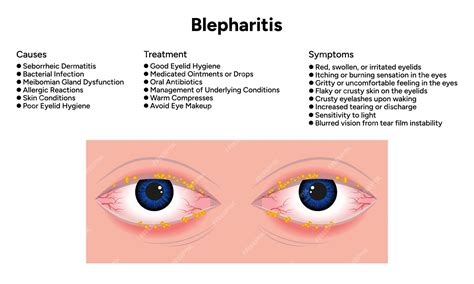 Premium Vector Blepharitis Eye Disease Ophthalmology Inflamed Sick