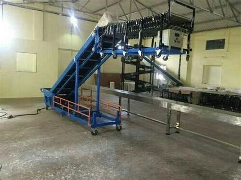 Hydraulic Mild Steel Container Loading Conveyor System At In Coimbatore