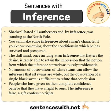 Sentences With Inference Sentences About Inference In English