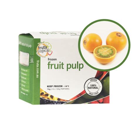 Lulo Fruit Pulp 1kg Box 10 X 100g Sachets Fruta Foods