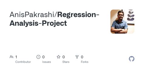 Github Anispakrashiregression Analysis Project