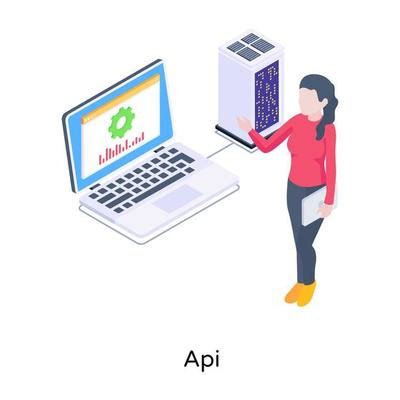 Api Isometric Vector Art Icons And Graphics For Free Download