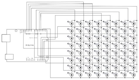 Row Columm Scanning To Control An 8x8 LED Matrix Arduino Tutorial