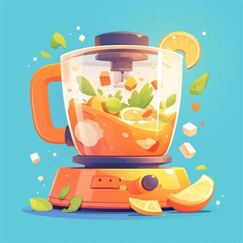 Premium Vector Electric Food Processor With Variable Speed Control