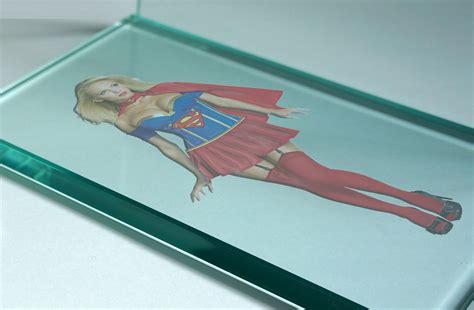 Super Girl Squished By Glass By Elcesar18 On Deviantart