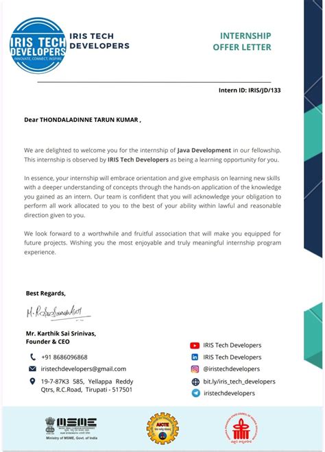 Tarun Kumar On Linkedin Iristechdevelopers Work Share Thankyou