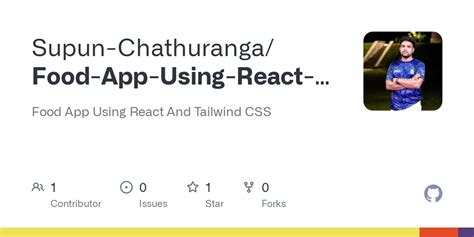 GitHub Supun Chathuranga Food App Using React And Tailwind CSS Food App Using React And