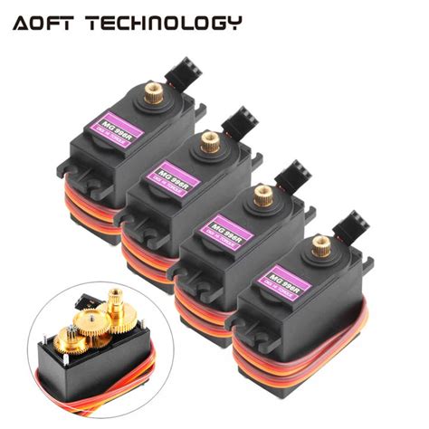 4PCS 13กก 15กก เซอรโวดจตอล MG995 MG996R Servo เกยรโลหะทงหมดสำหรบ JR รถเฮลคอปเตอรรน
