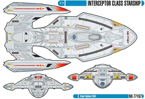 Star Trek Interceptor Class Starfighter Paper Model