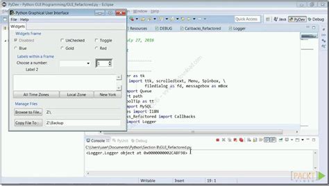 دانلود Packt Gui Programming For Python Developers آموزش برنامه نویسی