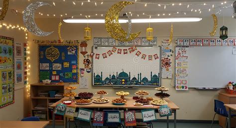 Ramadan Classroom Decorations Festive Treats And Activities Stock