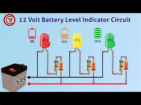 12v Battery Level Indicator Circuit Diagram Battery Indicator Circuit