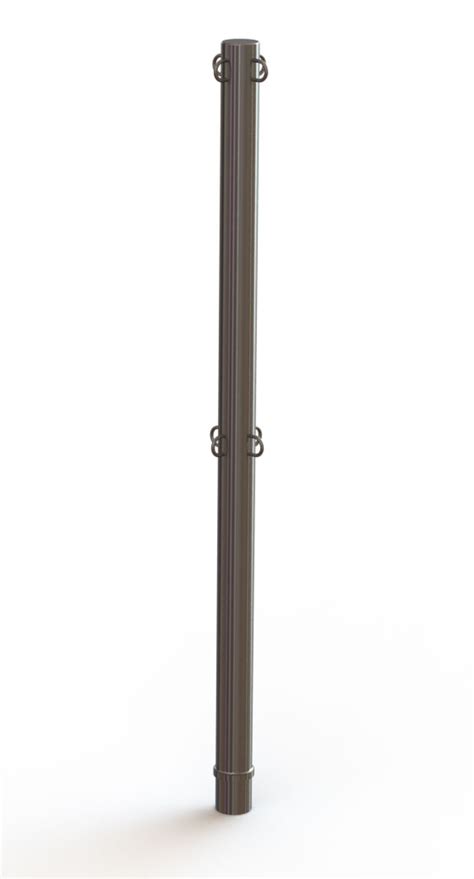 Stainless Steel Outdoor Loop Post Dual Line 4 Loop Sub 640d