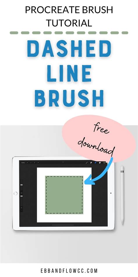 Learn How To Make A Dashed Line In Procreate How To Make A Dashed Line Brush And Get A Free
