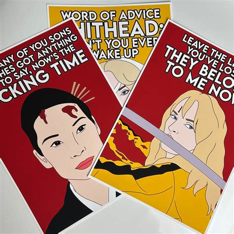 Kill Bill Art Printsillustrations Etsy