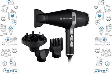 Обзор лучших моделей и свежие новинки Обзор фена Brayer Br3004