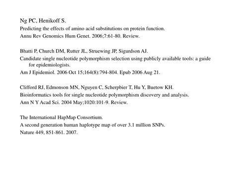 Ppt Outline To Snp Bioinformatics Lecture Powerpoint Presentation Free Download Id6726801