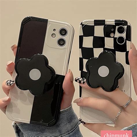 칩멍크 🚀당일출고 그립톡증정 ️플라워 체커보드 그립톡케이스 아이폰se3 Z플립3 아이폰 12 13 프로 맥스 12미니 13미니 S22 생일 어버이날 어린이날 스승의날 선물
