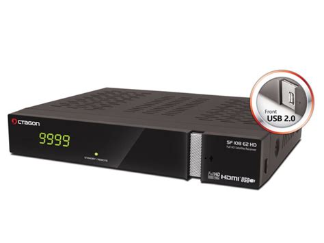 Octagon SF108 E2 HD Full HD Linux Sat Receiver Schwarz