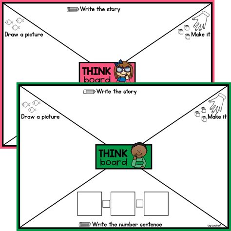 Think Boards Problem Solving EDITABLE Top Teacher