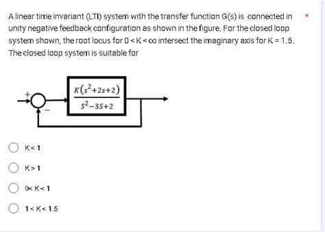 Solved A Linear Time Invariant Lti ﻿system With The