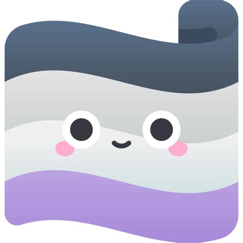 Asexual Kawaii Star Gradient Icon