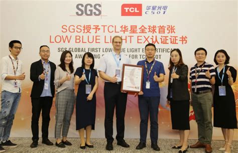 全球首张！tcl华星手机产品获 Sgs Low Blue Light Ex 认证