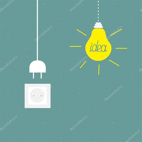 Light Bulb Socket Cord Plug — Stock Vector © Worldofvector 73542775