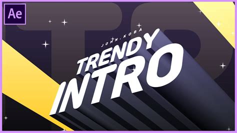 중급 오직 애펙으로 3d 심플 트렌디한 인트로 오프닝 만들기 존코바 Aftereffect Tutorials Youtube