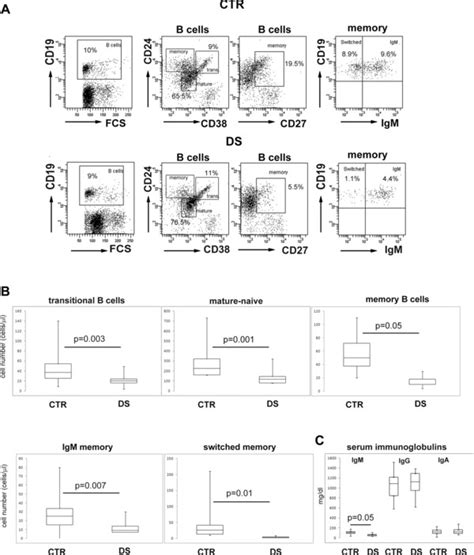 Reduction Of Switched Memory B Cell Numbers A Flow Cytometric Download Scientific Diagram
