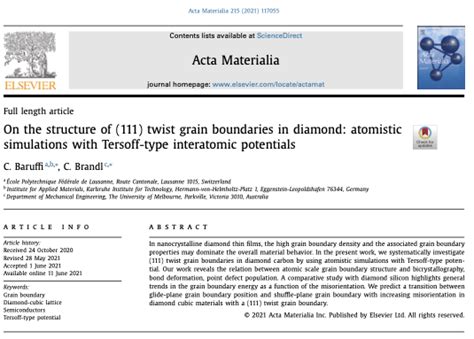 On The Structure Of 111 Twist Grain Boundaries In Diamond Atomistic