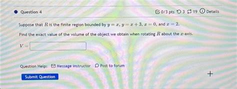 Solved Suppose That R Is The Finite Region Bounded By