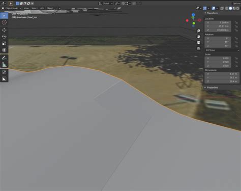 random edges appear sharp even when the object is smoothed down