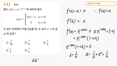 미적분 유형정리 미분 합성함수의 미분법 Youtube