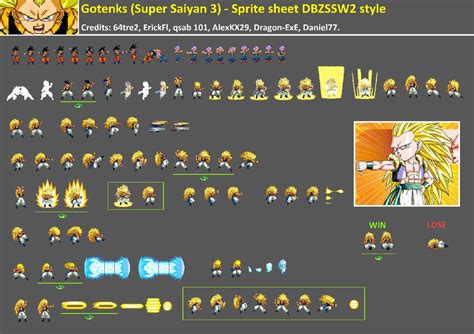 Gotenks Ss3 Sprite Sheet Dbz Ssw2 Style By Daniel77yt On Deviantart