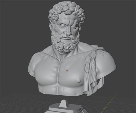👤 Bust Of Hercules 3d Model Of Classical Sculpture For Printing・ 3d