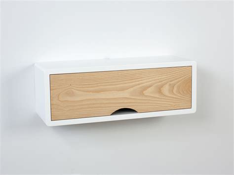 Denali Mini White Floating Cabinet Small Wall Cabinet Spark Shell Craft