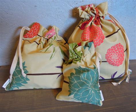 Small Size Drawstring Fabric Gift Bag NikkiDesigns