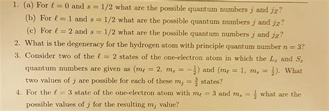 Solved I A For 1 0 And S 12 What Are The Possible