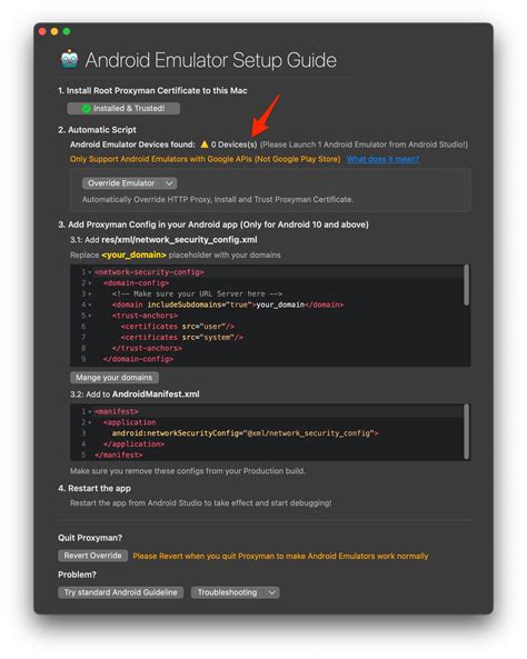 Support Install Certificate On Android Emulator · Issue 104 · Proxymanappproxyman Windows