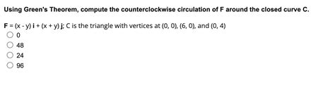 solved using green s theorem compute the counterclockwise