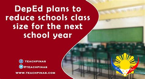 Deped Plans To Reduce Schools Class Size For The Next School Year Teach Pinas