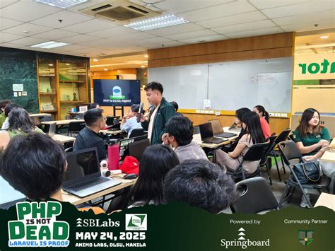 Php Is Not Dead Springboardlabs Laravel Workshop Inspires The Next