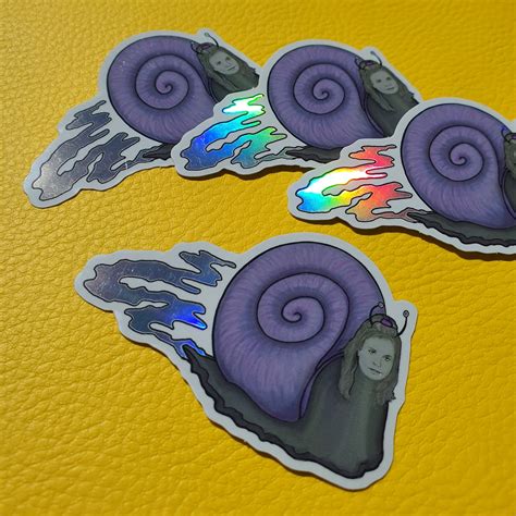 Always Sunny Gail The Snail Stickers Hologram Trail Vinyl Sticker