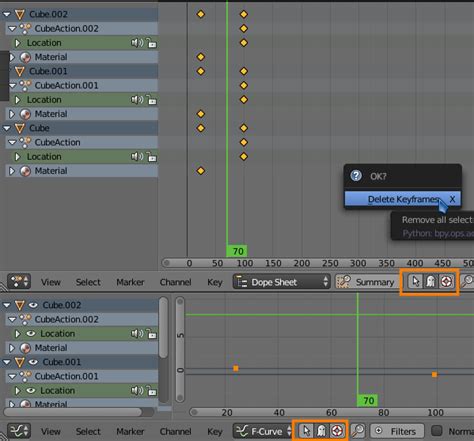 Delete Animation Of Object Blender Stack Exchange