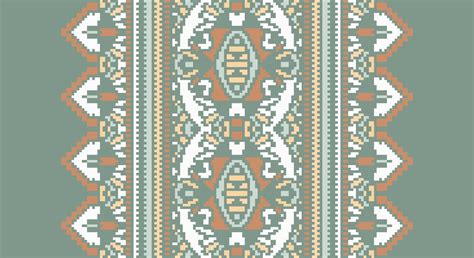 Peruvian Pattern Seamless Native American Motif Embroidery Pixel Ikat