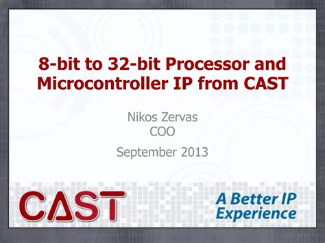 Mpu And Mcu Ip Cores From Cast Ppt