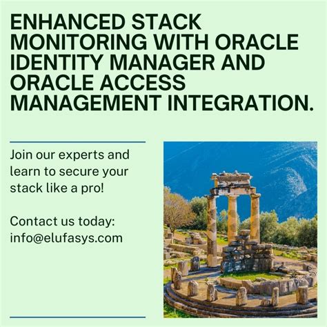 Enhanced Stack Monitoring With Oracle Identity Manager And Oracle
