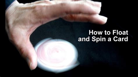 Easy Magic Trick How To Levitate And Spin A Playing Card Youtube
