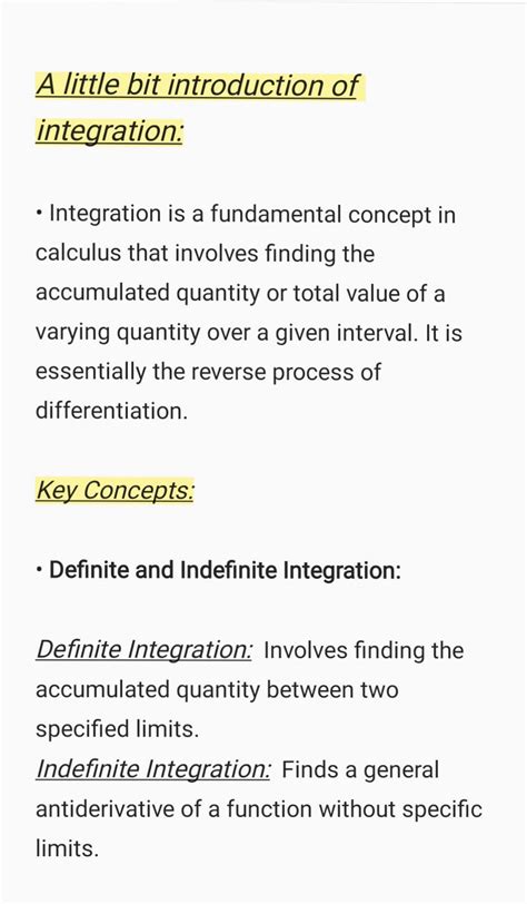 SOLUTION Maths Important Integral Formulas Studypool